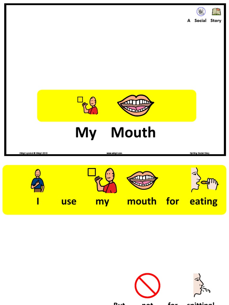 No Spitting Social Story
