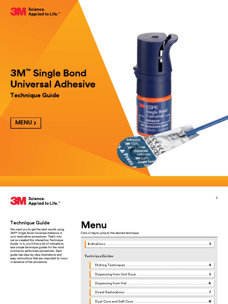 Single Bond Technique | PDF | Adhesive | Dentistry