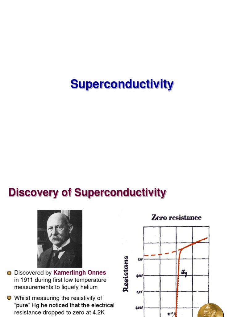 Superconductivity Notes | PDF | Superconductivity | Electric Current