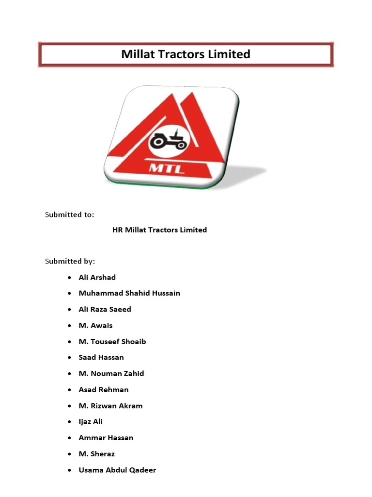 Attachment Word Millat | PDF | Tractor | Diesel Engine