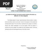Narrative Report On School Based Feeding Program | PDF | Food And Drink ...