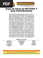 Sopa de Letras de Clases de Suelos | PDF