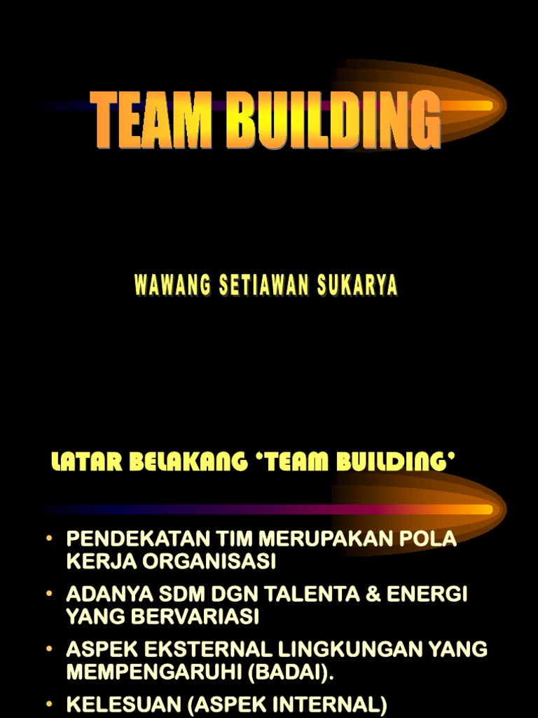 Slide Team Building-Waw | PDF