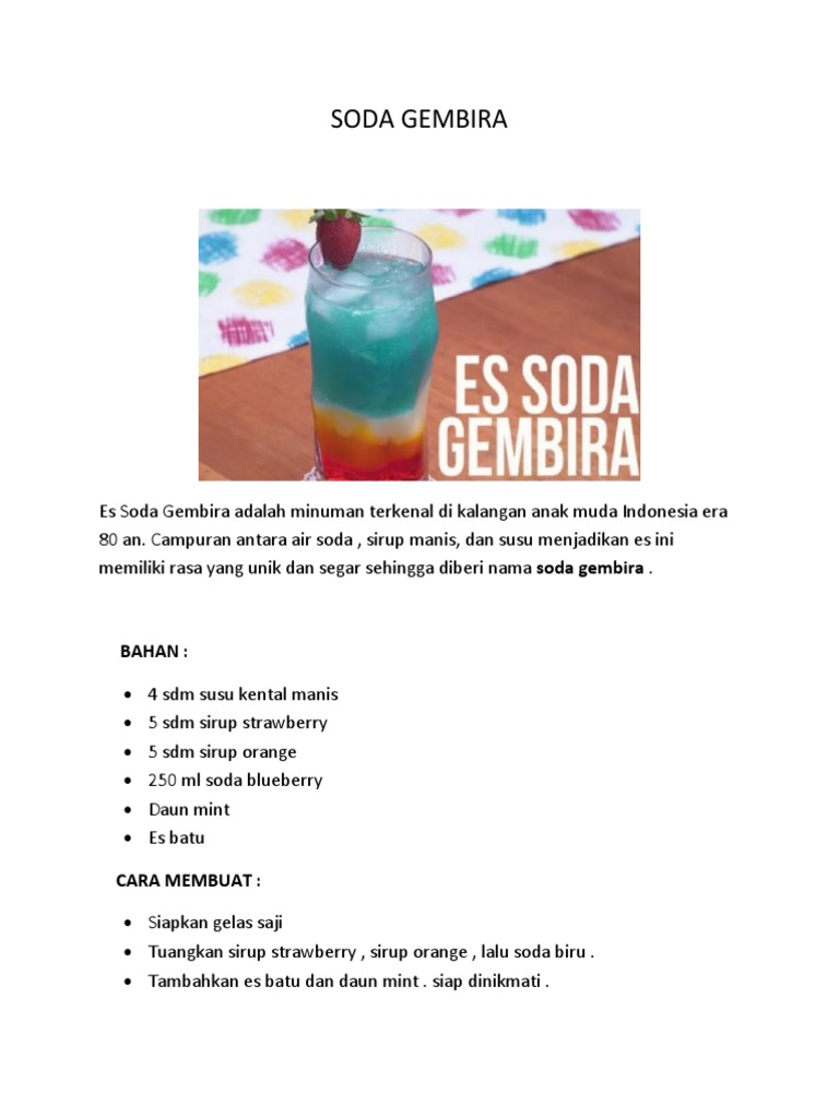 Resep Minuman Modern | PDF