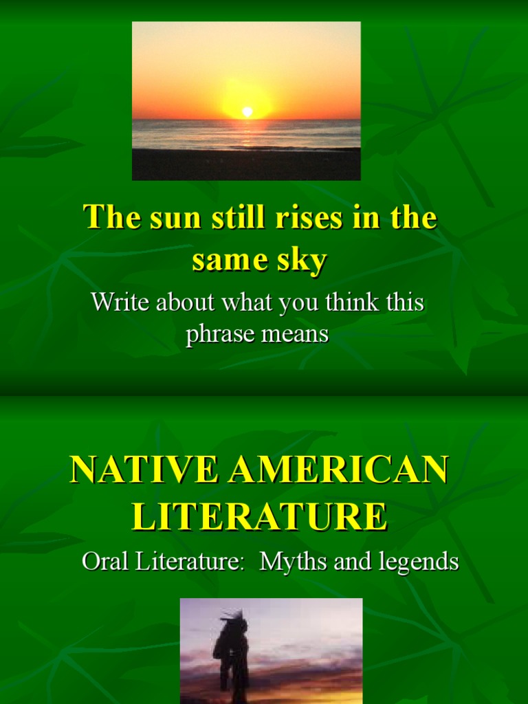 Themes in Native American Literature | PDF | Creation Myths