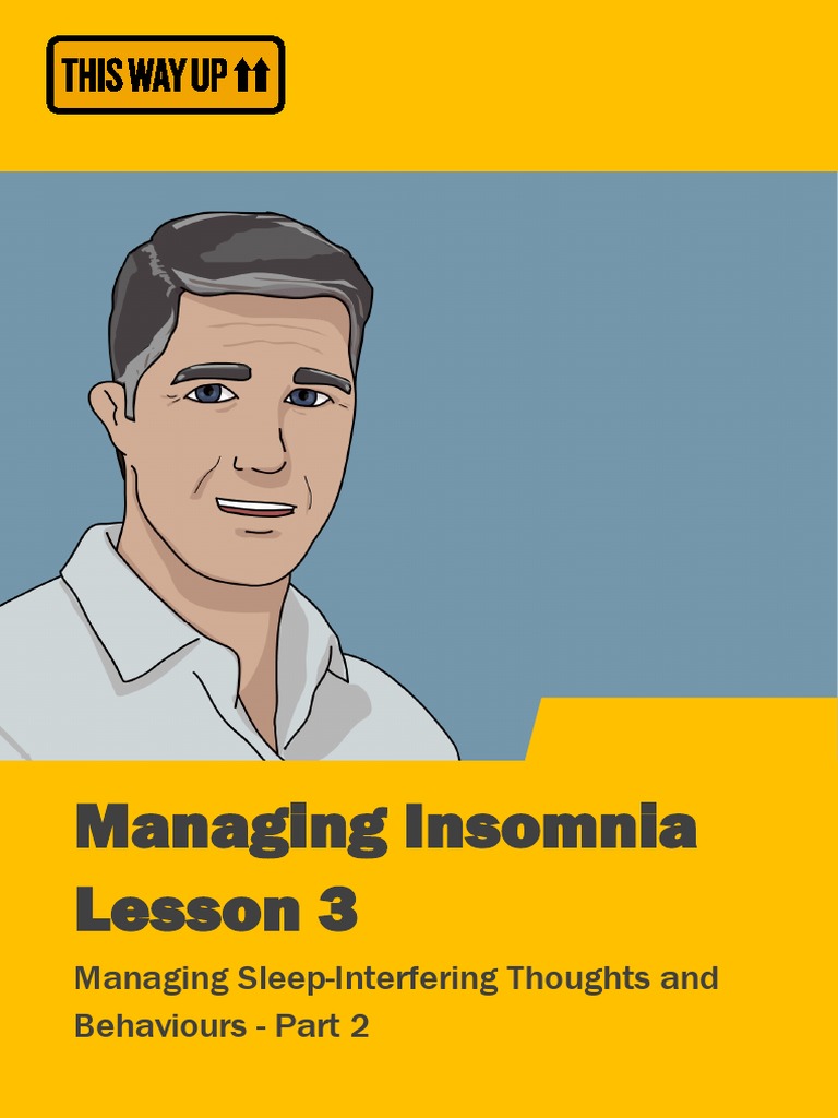 Managing Insomnia: Time in Bed Therapy | PDF | Insomnia | Sleep