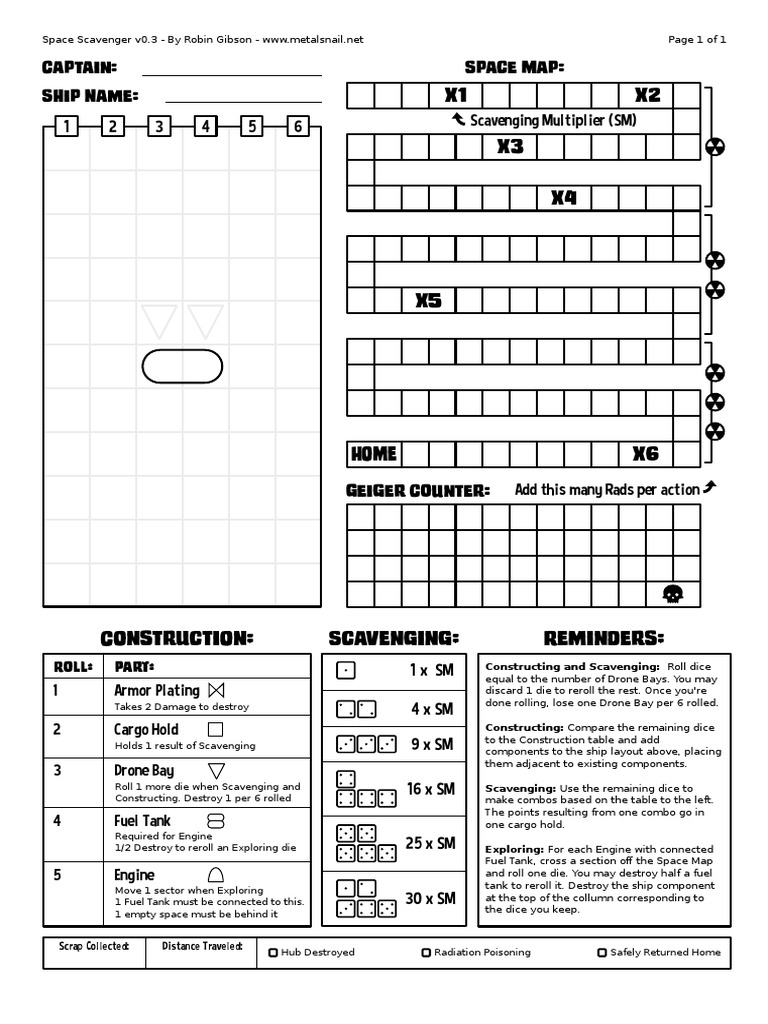 Space Scavenger Construction Guide | PDF | Nature
