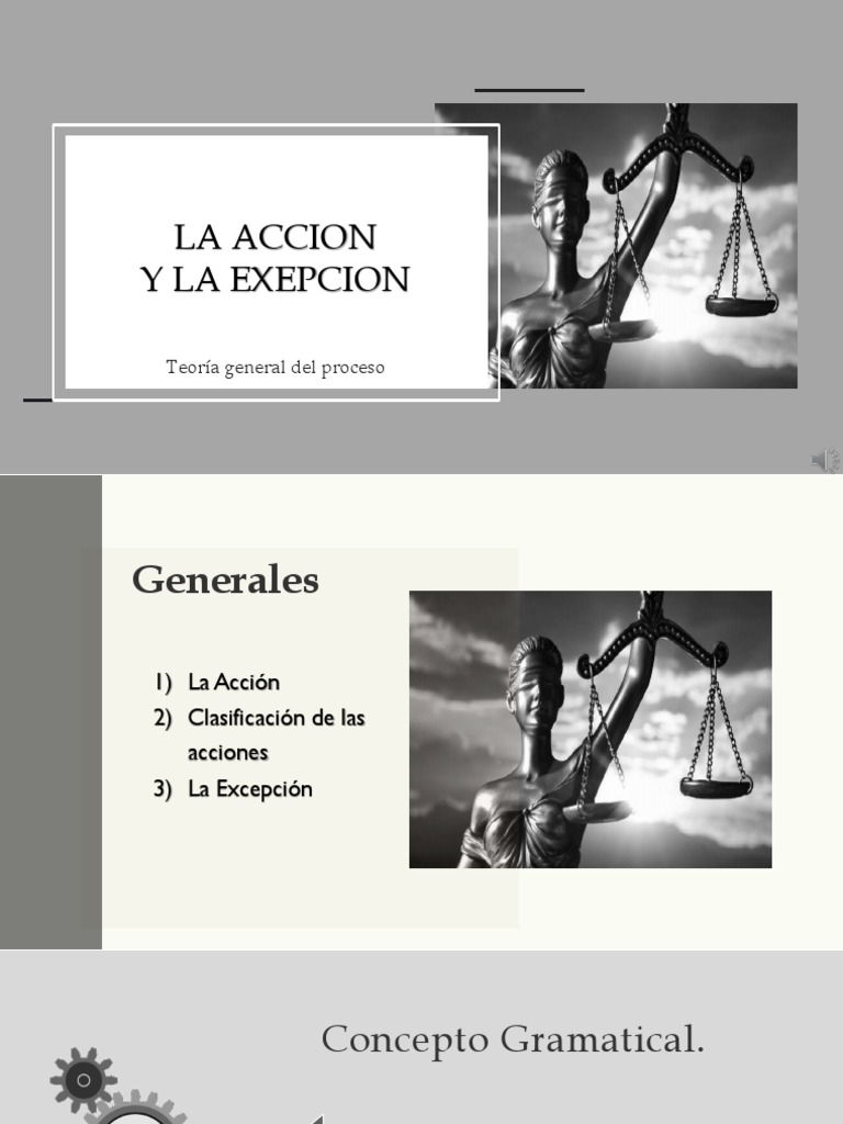 La Accion y La Excepcion | PDF | Demanda judicial | Jurisdicción