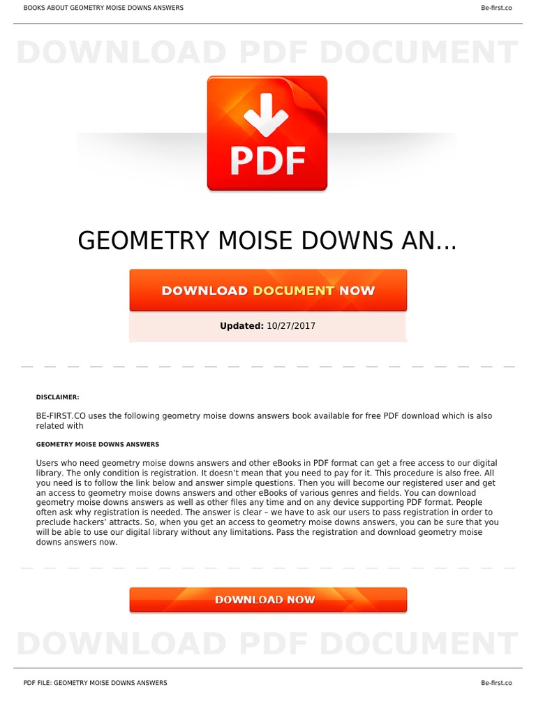 Geometry Moise Downs Answers PDF | PDF | E Books | Books