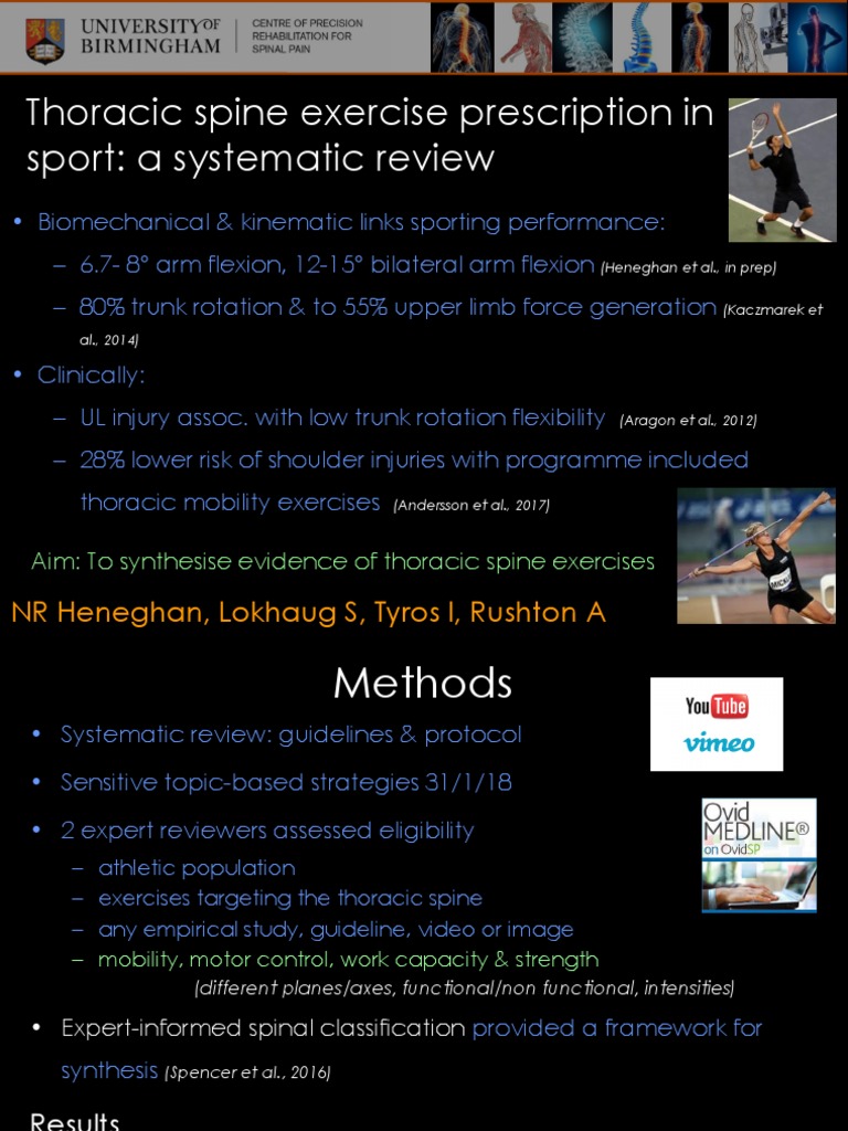 Thoracic Spine Exercises for Athletes | PDF | Anatomical Terms Of ...