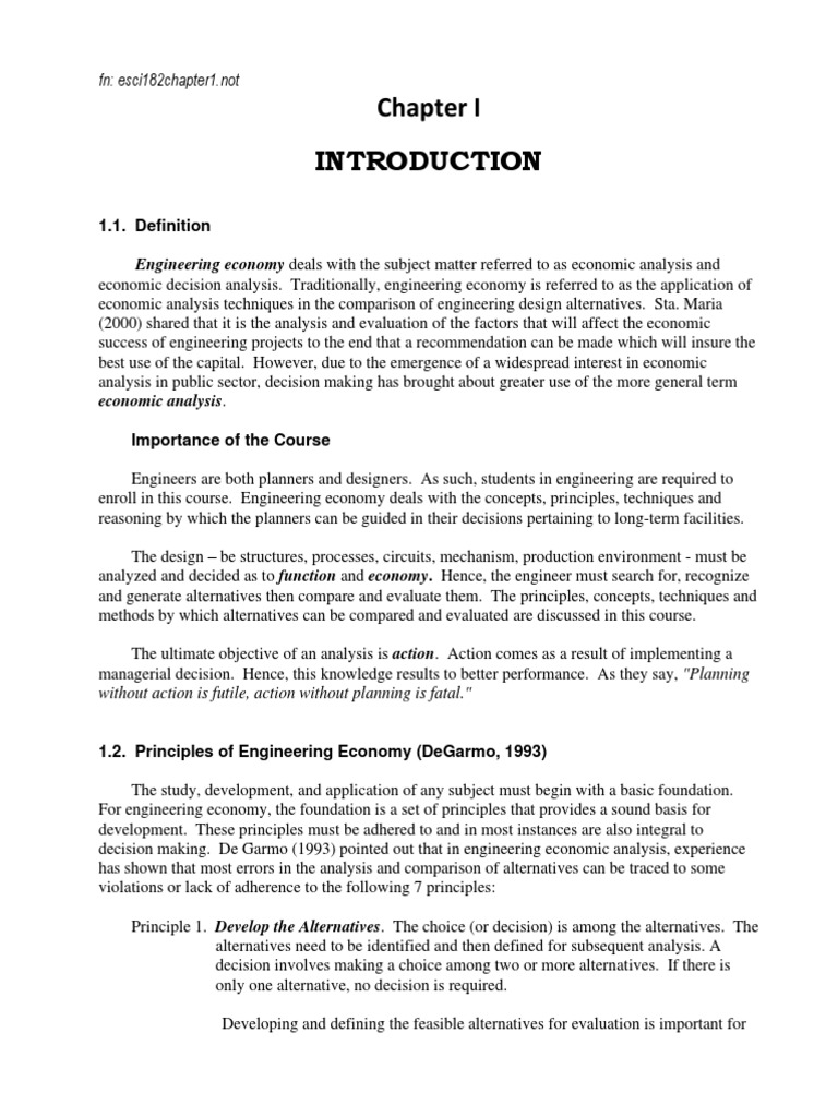 Principles of Engineering Economy Explained | PDF | Decision Making ...