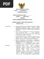 Format Baru SK Pengangkatan RT RW | PDF