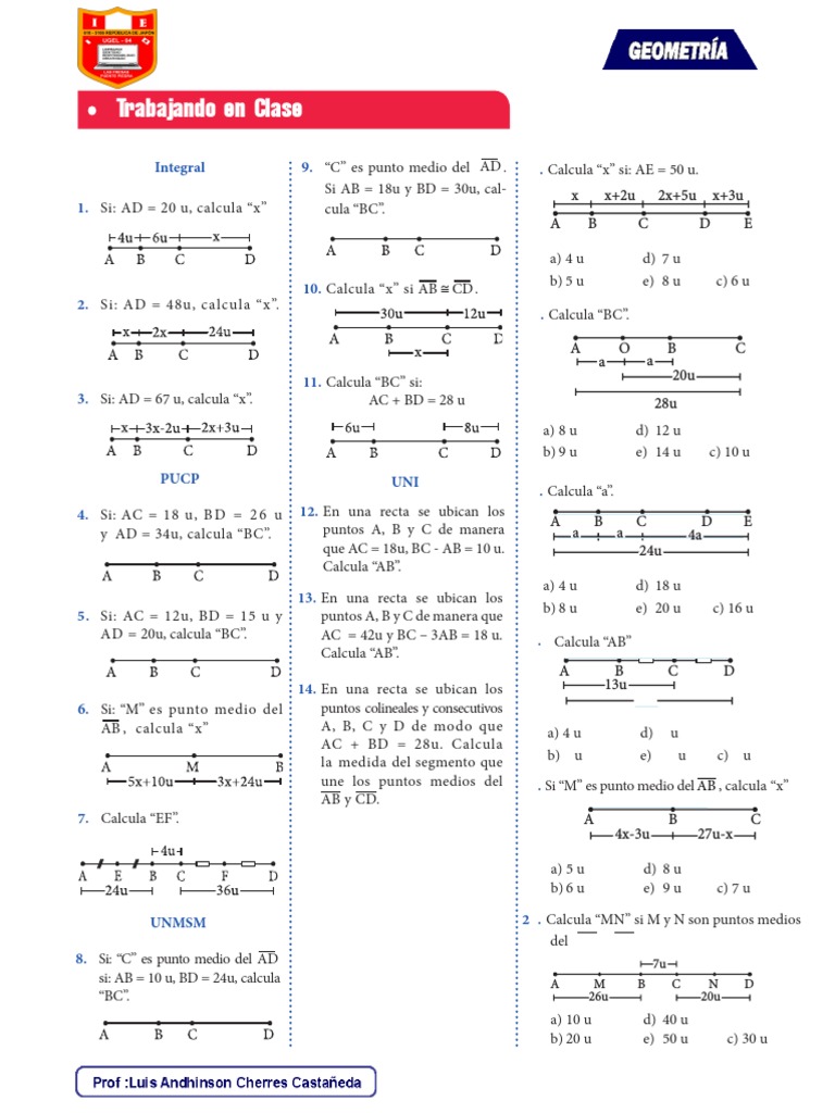 Manual de Matematica Verano 2020 Original | PDF | Geometría | Geometría ...