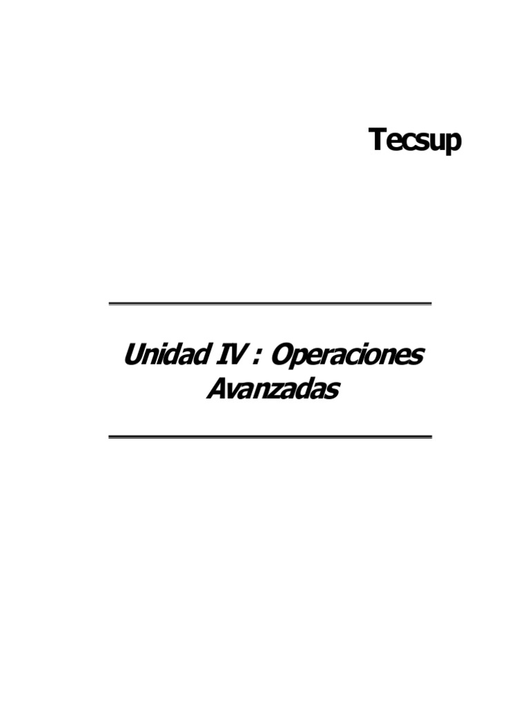 Unidad Iv Virtual Tecsup | PDF | Poco | Decimal codificado en binario