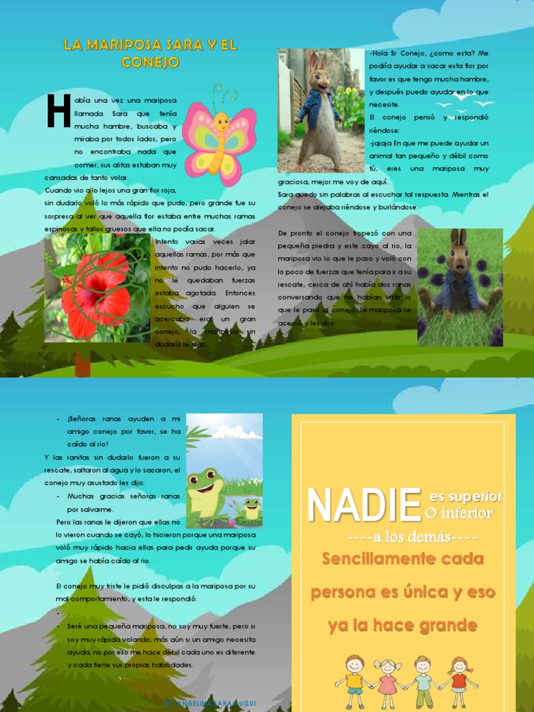 CUENTO La Mariposa y El Conejo | PDF CUENTO La Mariposa y El Conejo | PDF