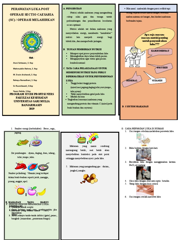 NUTRISI UNTUK PENYEMBUHAN LUKA POST OPERASI SECTIO CAESARIA | PDF
