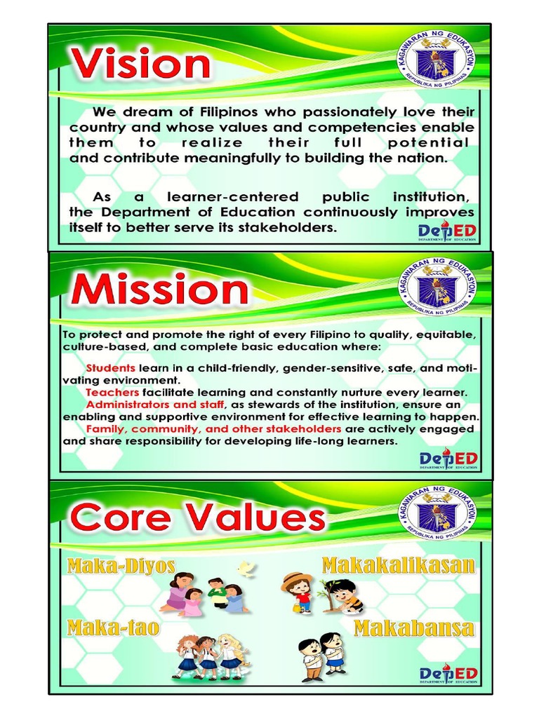 DEPED Vision Mission | PDF