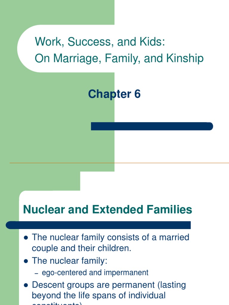Marriage, Family, and Kinship | PDF | Kinship | Marriage