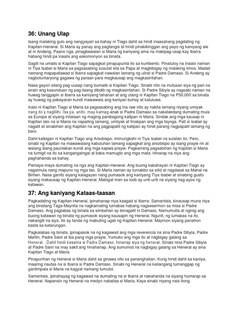 Kabanata 36-37 | PDF
