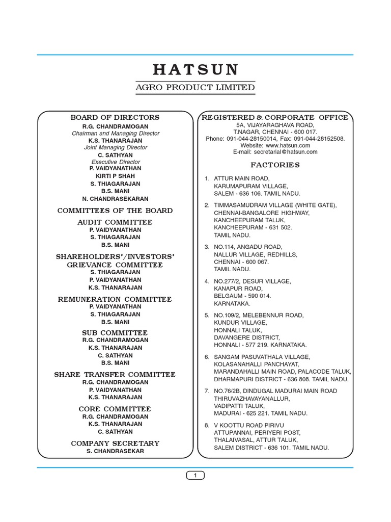 Hatsun Analysis PDF | PDF | Dividend | Board Of Directors