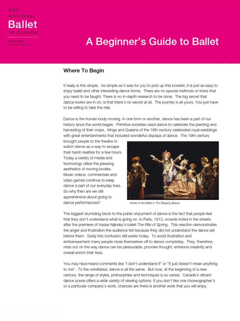 Beginners Guide To Ballet | PDF