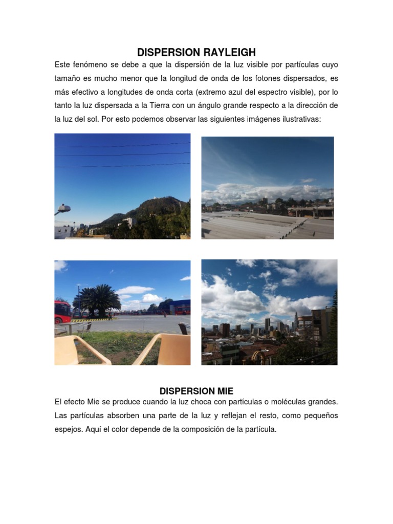 Dispersión de Rayleigh y Mie | PDF | Tecnología