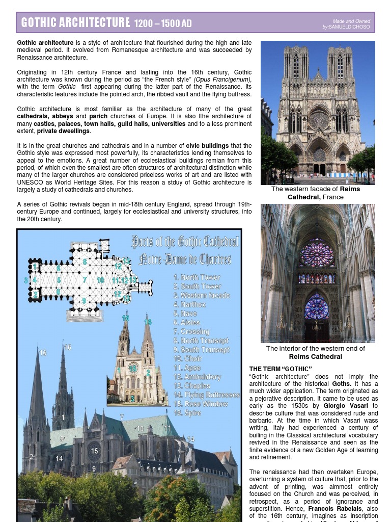 Gothic Architecture WWW - Samueldichoso | PDF | Gothic Architecture ...