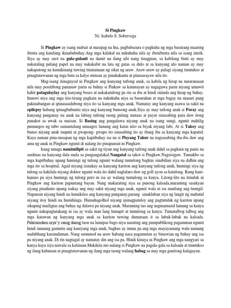 Si Pingkaw | PDF