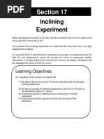 Inclining Experiment | PDF | Metre | Pendulum