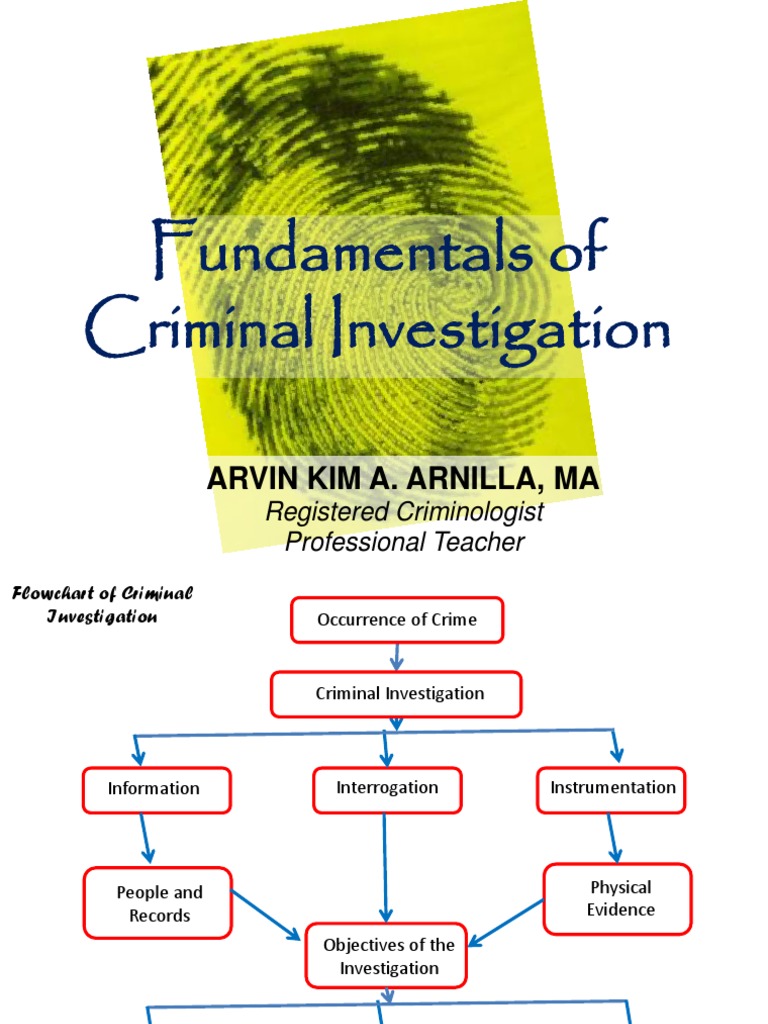 Fundamentals of Criminal Investigation | PDF | Crime Scene | Forensic ...