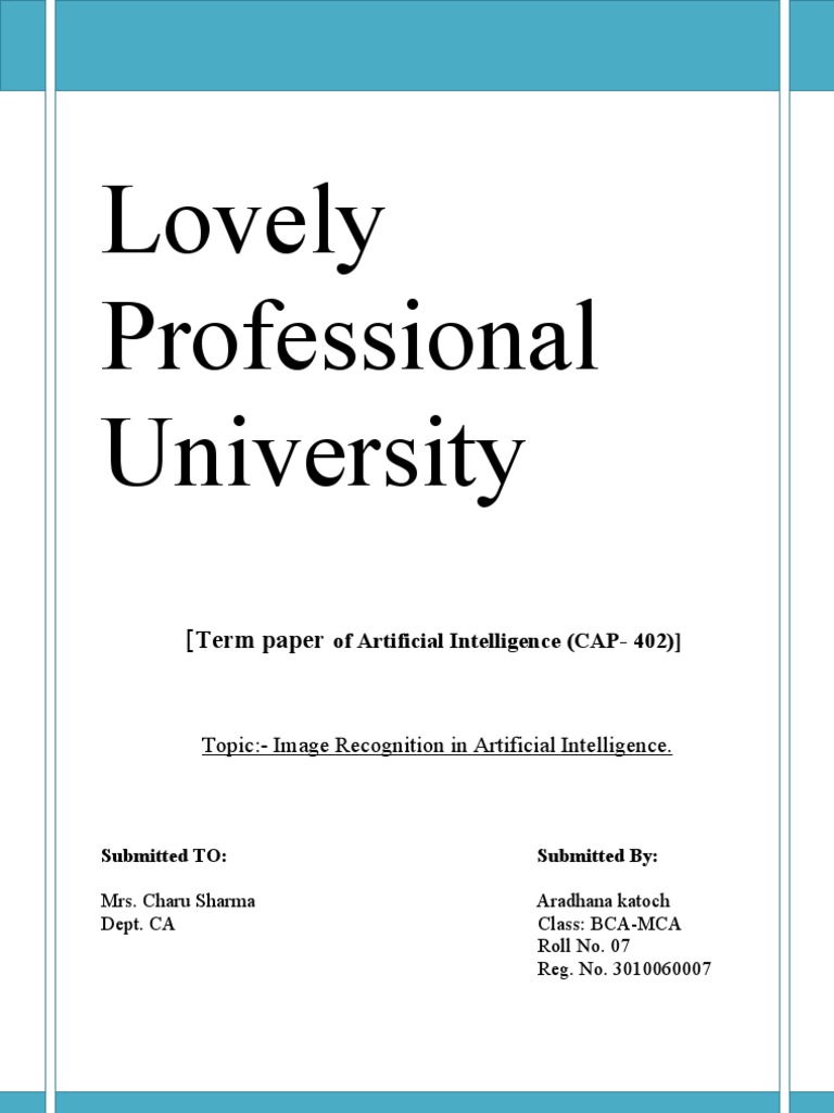 Overview Of Image Recognition Ai Pdf Computer Vision Areas Of