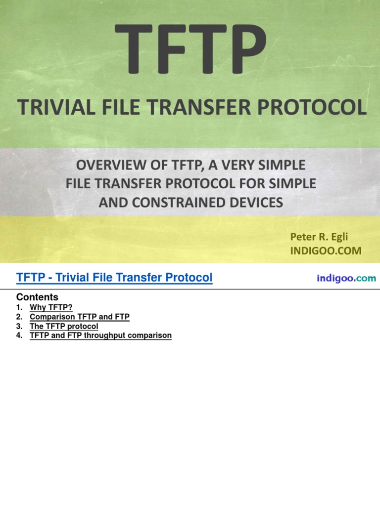 Tftp Trivial File Transfer Protocol File Transfer Protocol