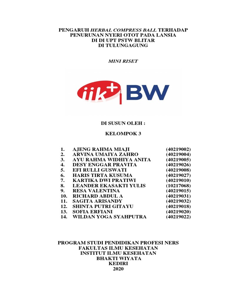 Mini Riset B1-B4 | PDF | Kesehatan Holistik