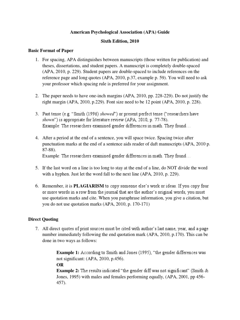 APA Format | PDF | Citation | Sic