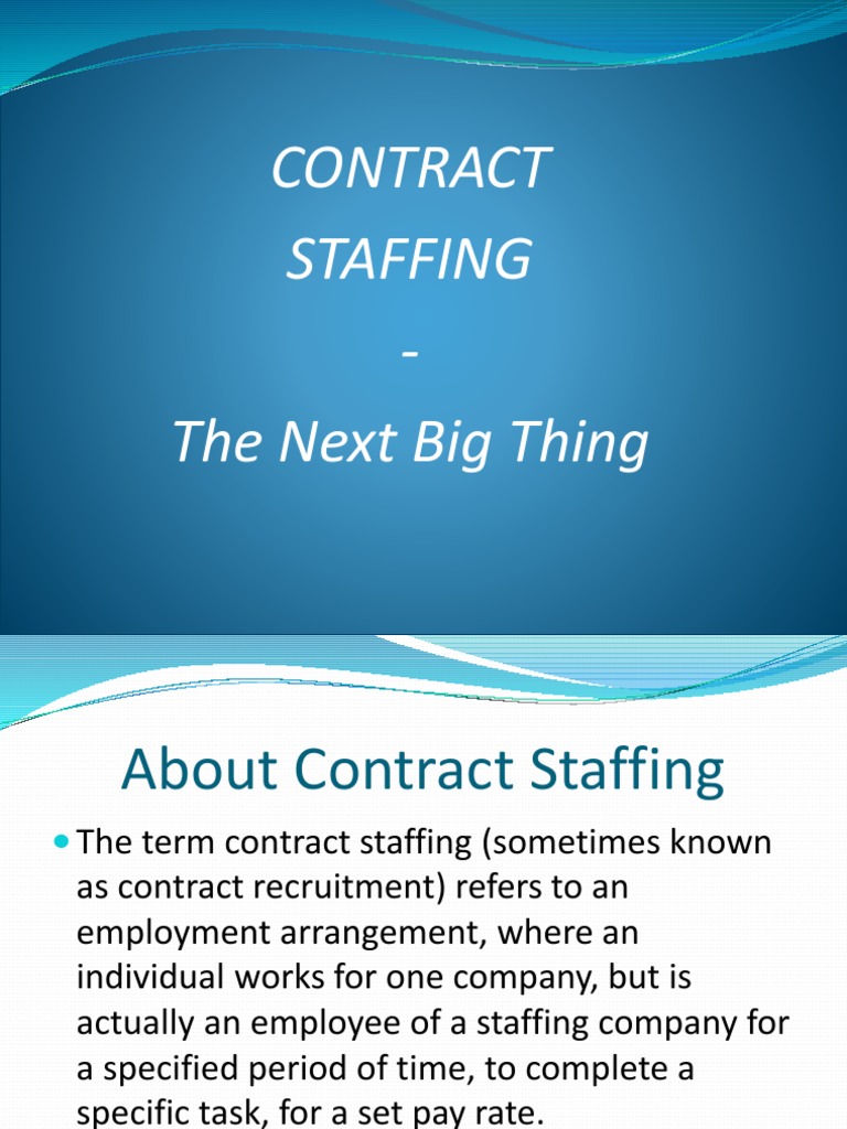 Contract Staffing Proposal | PDF | Recruitment | Employment