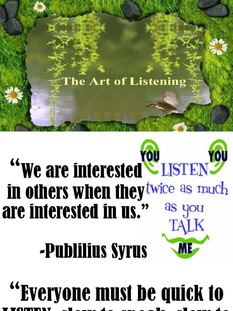 Reviving the Art of Listening | PDF | Human Communication | Cognition