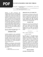 Design of Hamming Code Using Verilog | PDF | Error Detection And ...