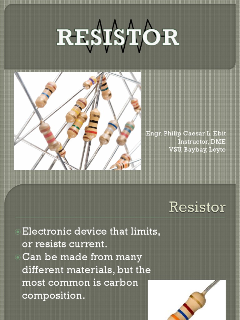Resistor PDF | PDF | Resistor | Electrical Resistance And Conductance