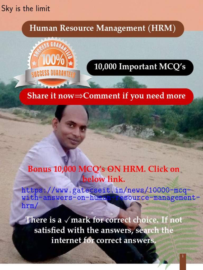 10,000 MCQs on Human Resource Management | PDF | Employment | Human ...