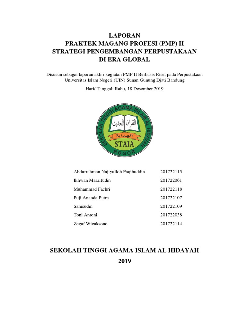 Contoh Laporan PMP Ii Kel.6 Fix | PDF