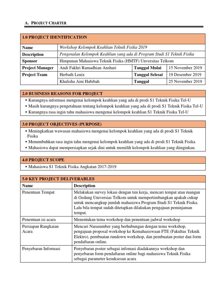 Project Management Assignment | PDF