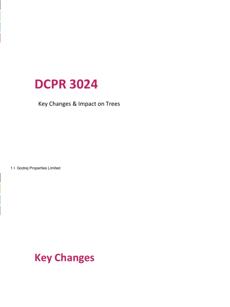 Highlights of Sanctioned DCPR 2034 | PDF | Nature | Business