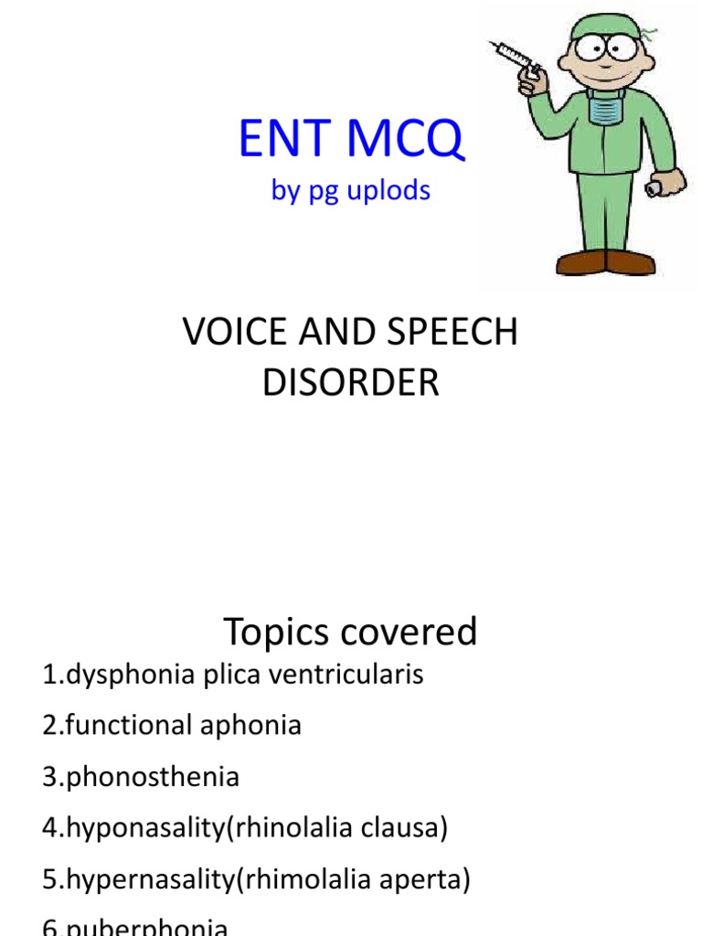 Ent MCQ | PDF | Human Nose | Human Head And Neck