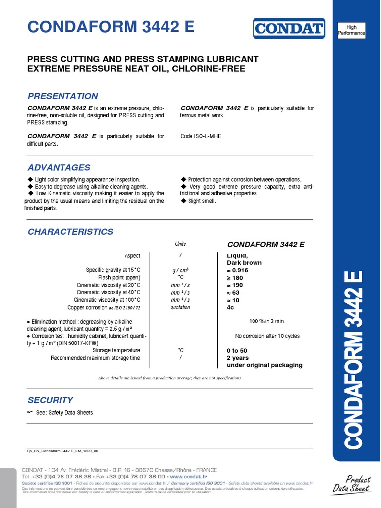 Condaform 3442 E_LM_1209_0 | Lubricant | Corrosion