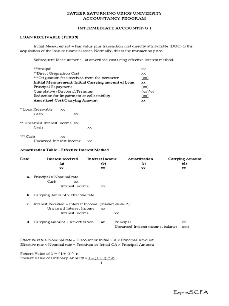 Loan Receivable and Receivable Financing PDF | PDF | Loans | Discounting