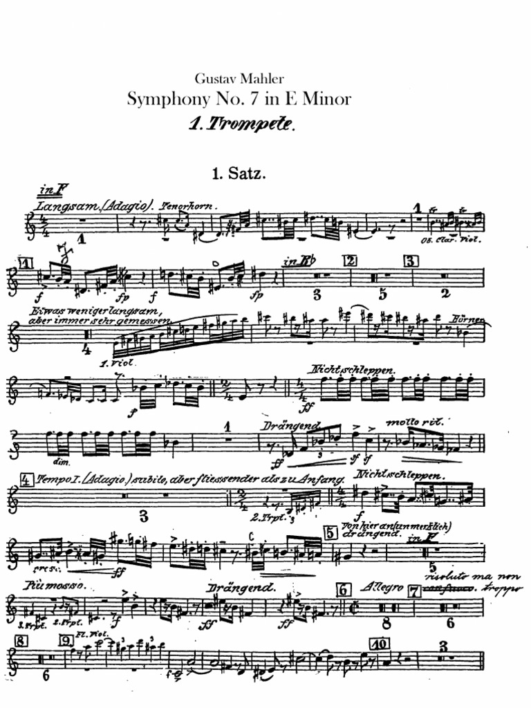 Mahler Symphony No.7.trumpet PDF | PDF