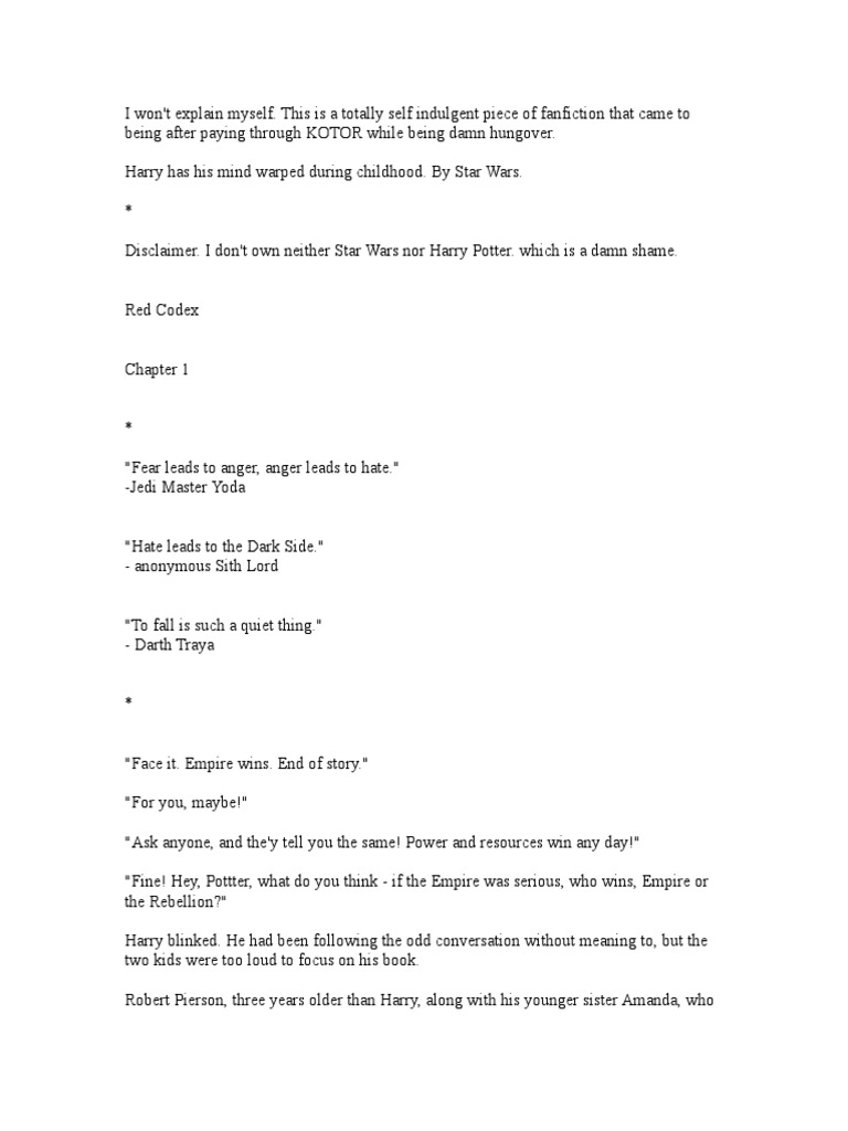 Red Codex | PDF | Sith