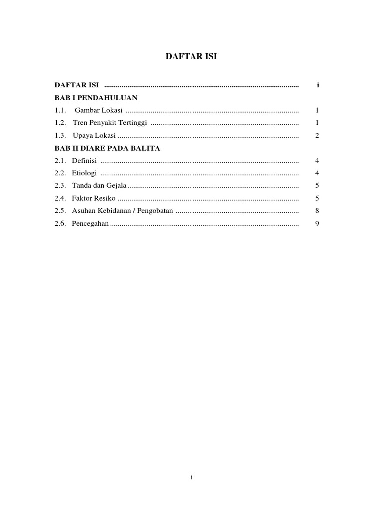 Makalah Diare Pada Balita | PDF