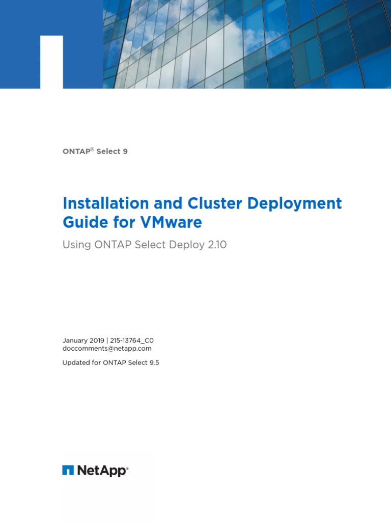 ONTAP 96 Network Management Guide | PDF | Computer Cluster | Shell (Computing)