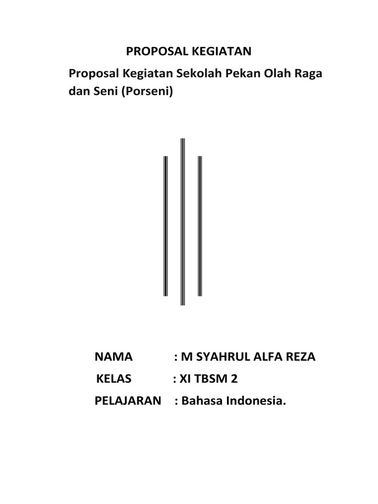Proposal Porseni | PDF
